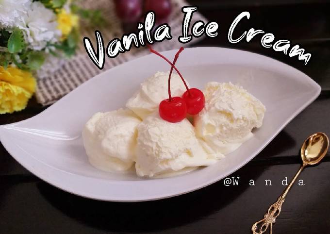 Resep Vanilla Ice Cream a.k.a Es Krim Vanilla (2 bahan saja) oleh ...