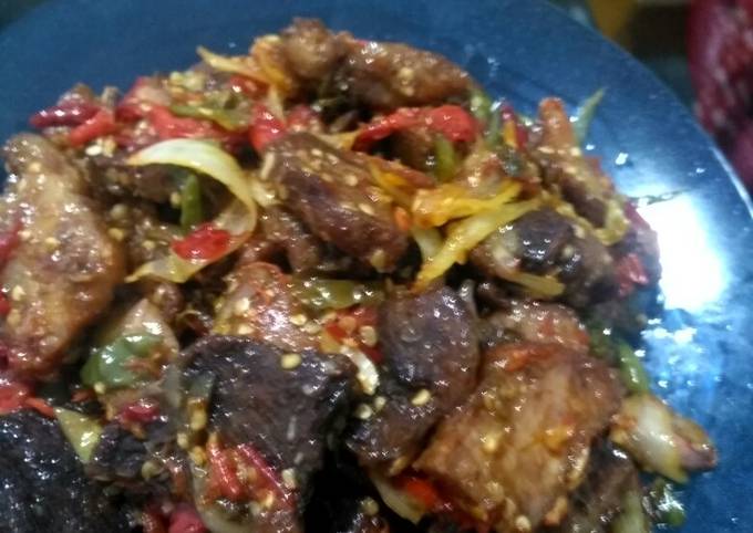 Resep Sambalado Daging Kerbau Oleh Dina Fianti Cookpad