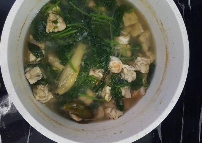 Resep Sayur bobor bayam susu skim oleh Rahma Prisdiana - Cookpad