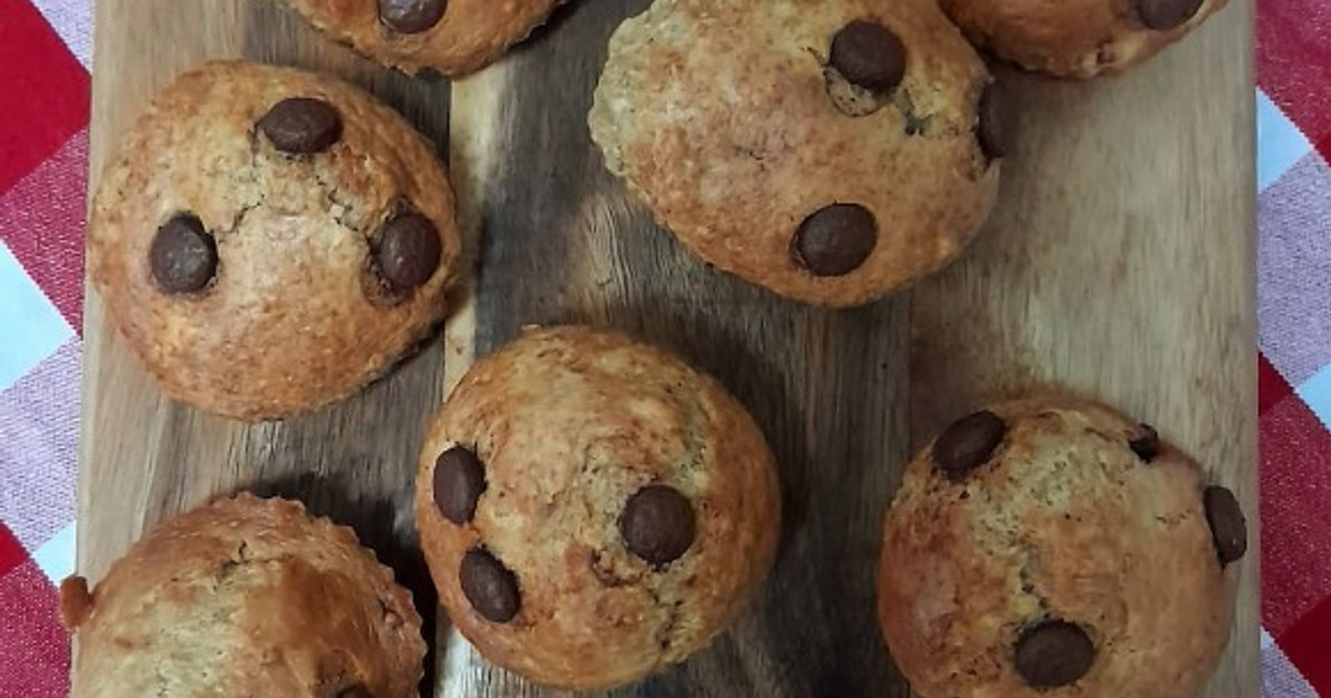 Queques De Banana, Aveia E Chocolate Na Airfryer Receita por Fátima Sousa - Cookpad