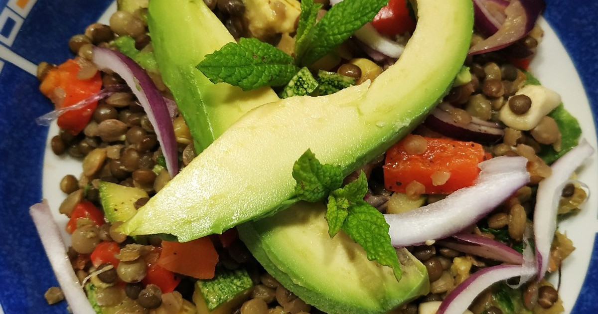 Σαλάτα με φακές τρικολόρε και λαχανικά διαφορά Συνταγή από τον/την Anna ...