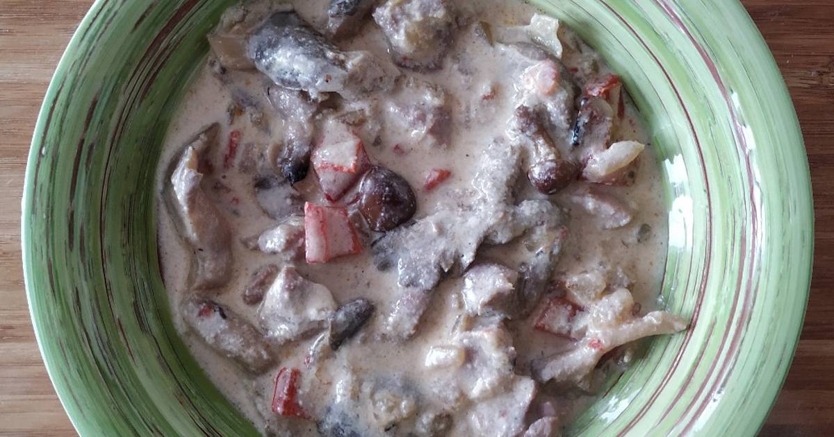 Estofado de pavo con setas Receta de Patri_nutriconsciente- Cookpad