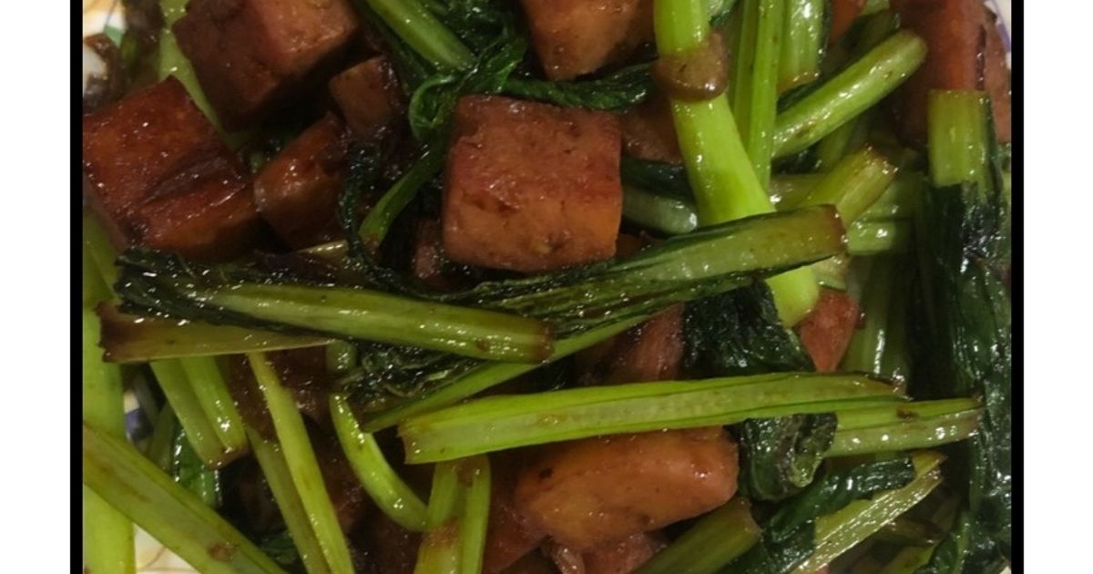 Resipi Sawi Hijau Tumis oleh Audrey J - Cookpad