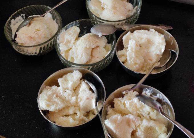 Lychee ice cream Recipe by Smita Kiran Patil - Cookpad