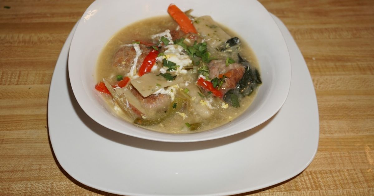Meatball And Pantrucas Soup, Jon Style Recipe By Jon Michelena