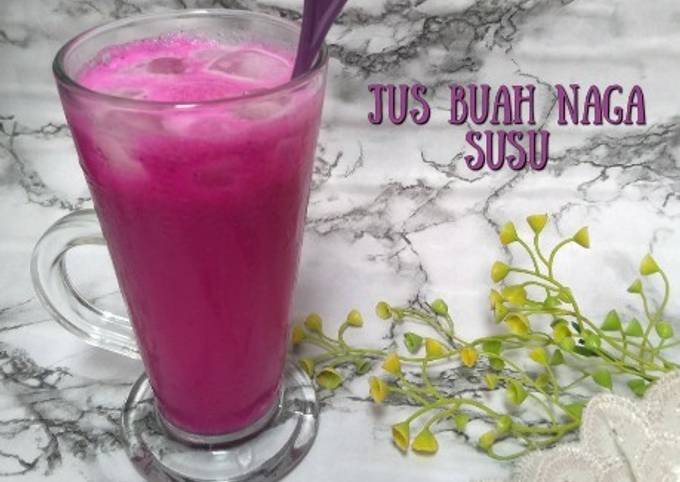 Resep Jus Buah Naga Susu oleh Umi rama - Cookpad
