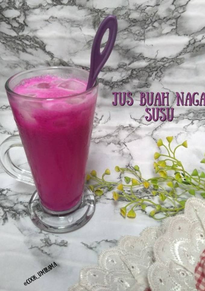 Resep Jus Buah Naga Susu oleh Umi rama - Cookpad