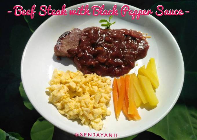 Resep Beef Steak Black Pepper Sauce Steak Sapi Saus Lada Hitam Oleh