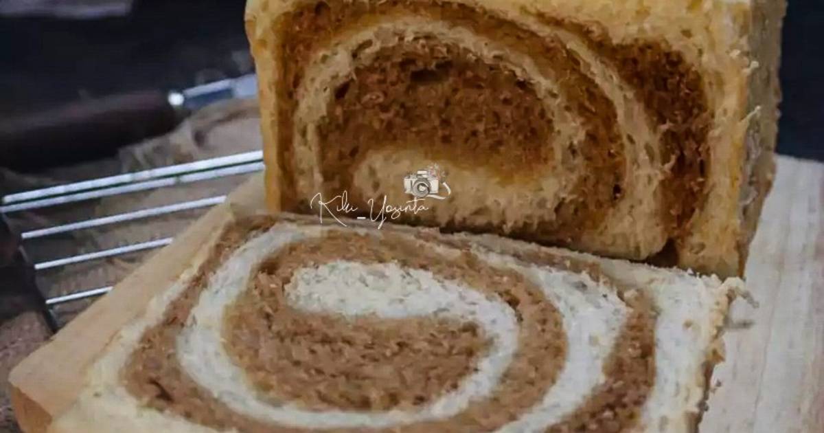 Resep LOAF BREAD SWIRL Metode Poolish oleh Clarissa's Kitchen - Cookpad