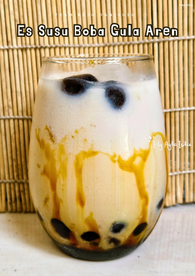 Resep Es Susu Boba Gula Aren oleh Irly Ayha Iwhie - Cookpad