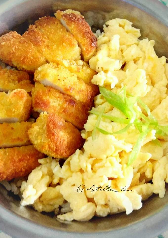 Resep Chicken Nugget with Scrambled Egg Rice Bowl oleh Alstella Tan ...