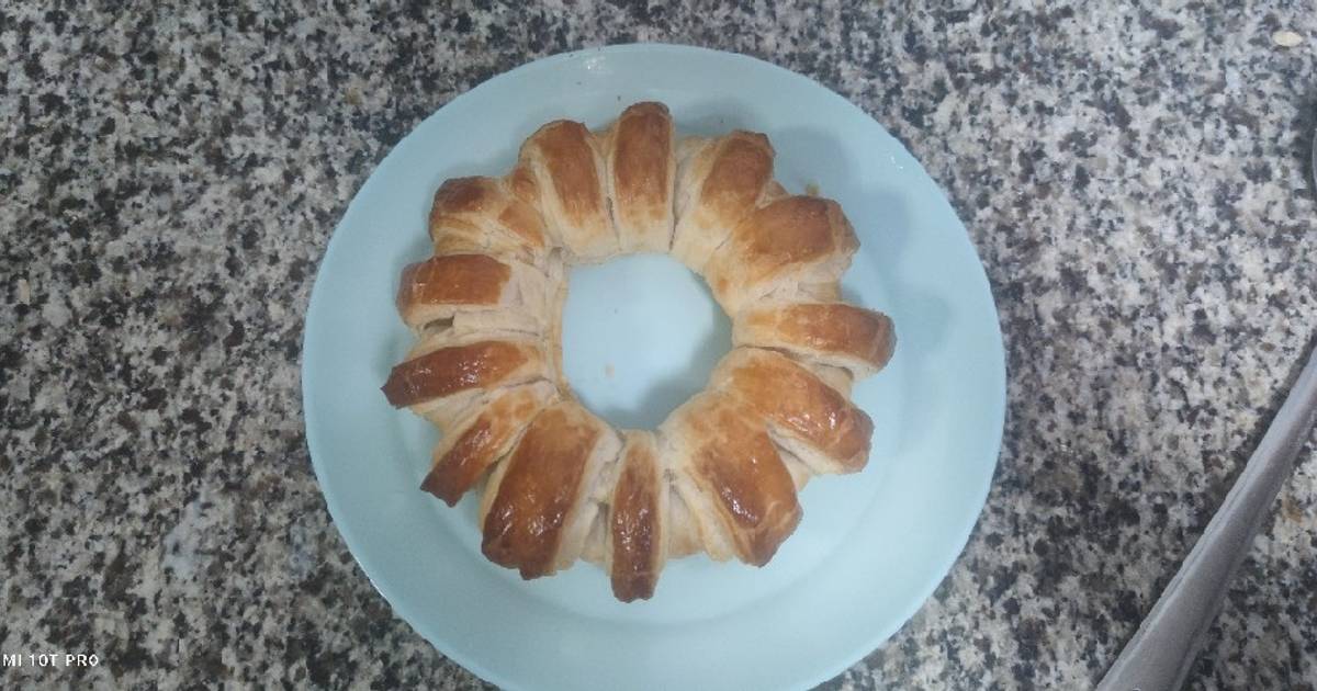 Rosquilla de hojaldre rellena de Nutella Receta de Enelcielo Vega- Cookpad