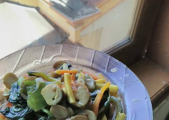 Resep 6. Oseng Putren, jamur kancing, sawi dan wortel oleh Ummu Qonitah ...