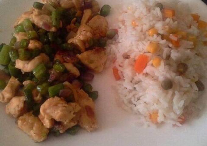 Pollo con ejotes Receta de Sibo Cap- Cookpad