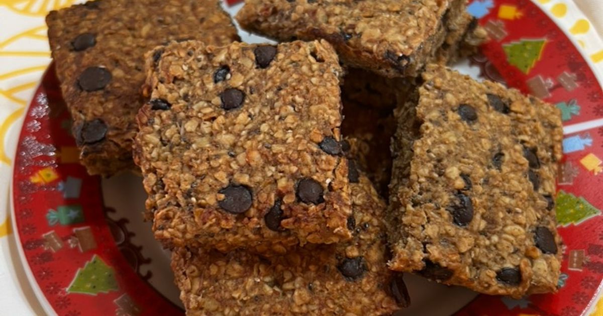 Μπάρες νηστίσιμες με μπανάνες βρώμη φυστικοβούτυρο και ταχίνι Συνταγή ...