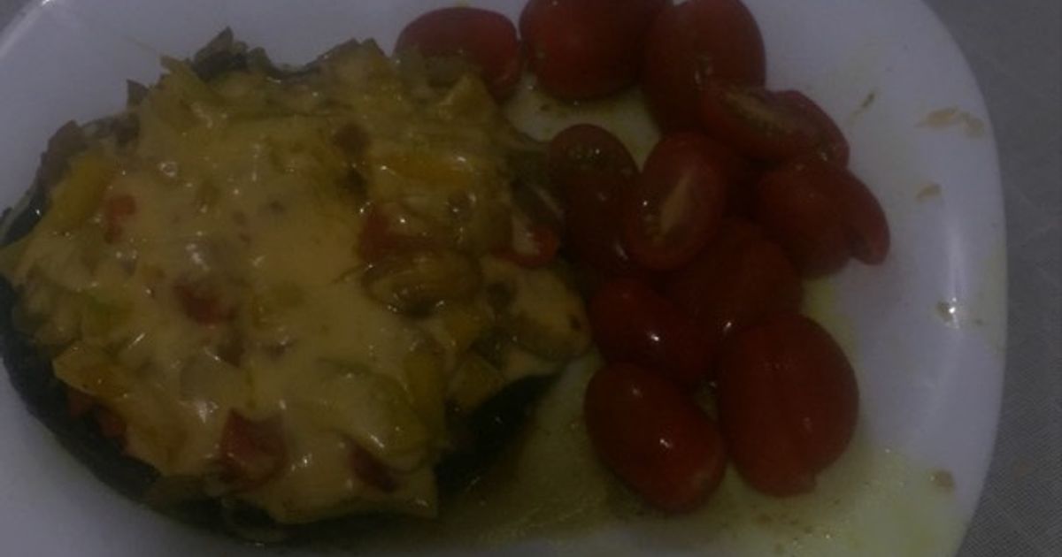 Hongo Portobello Relleno; Con Tomates Cherry Receta de Graciela Diaz ...
