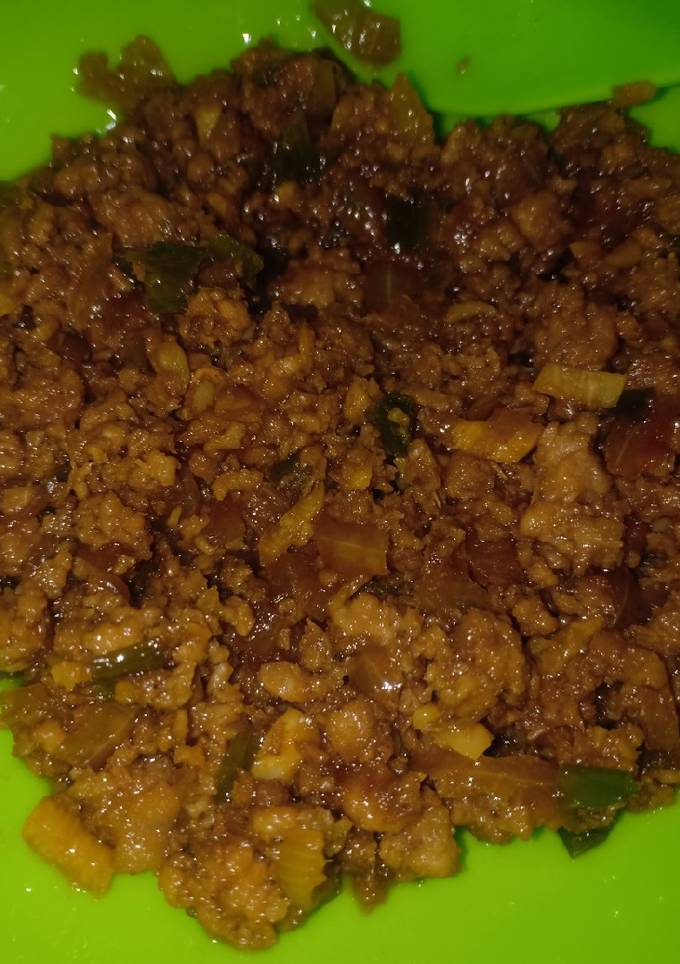Resep Daging sapi giling kecap saus tiram (1years+) oleh Tiqqha ...