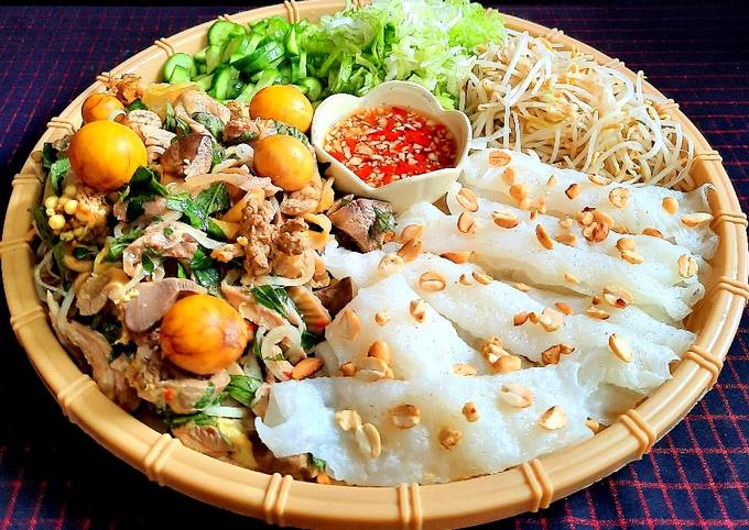 Cách Làm Món Bánh ướt Lòng Gà Của Kim Dung Cookpad