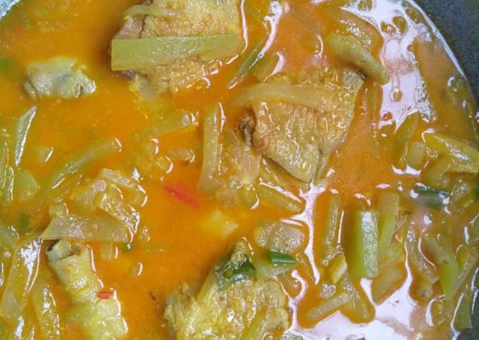 Resep Lodeh labu siam ayam goreng oleh Nurherlina Hadi - Cookpad