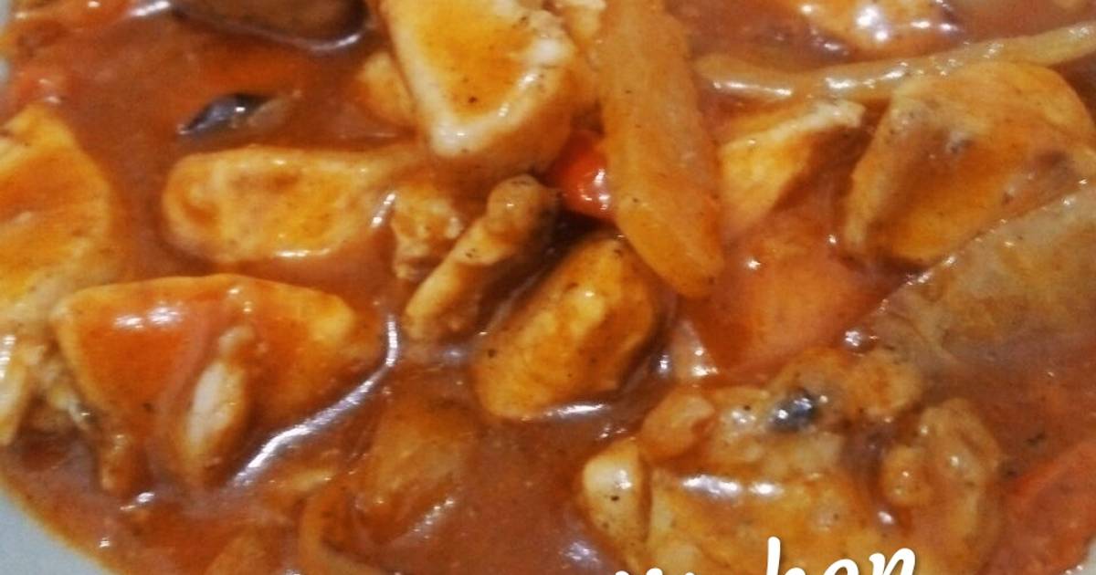 Resep Ayam Asam Manis Pedas oleh Rona's Kitchen - Cookpad