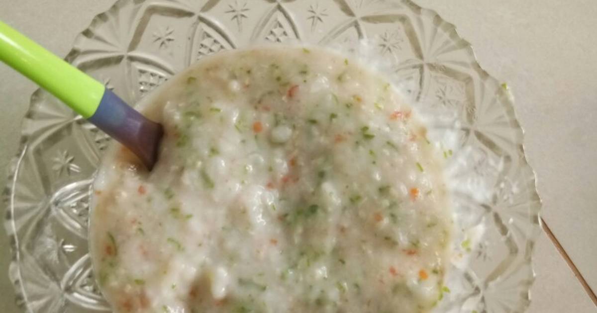 Resep Bubur Tim ayam sayuran oleh Darmi Puspita - Cookpad
