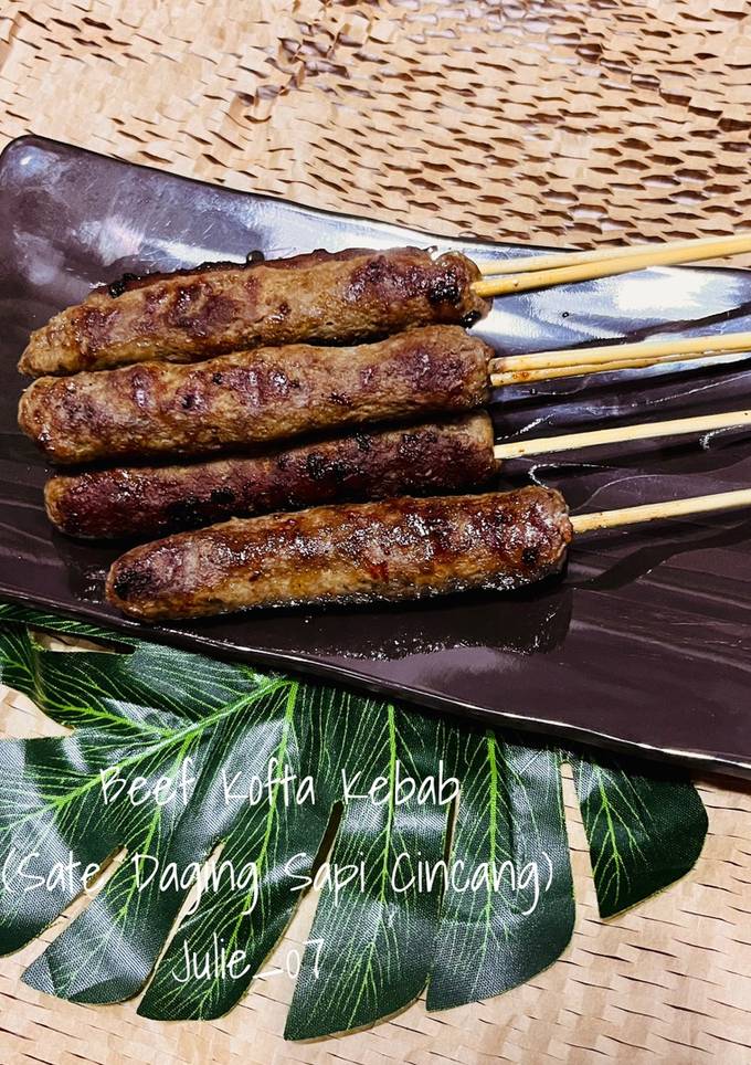 Resep 249. Beef Kofta Kebab (Sate Daging Sapi Giling) oleh Juliana ...