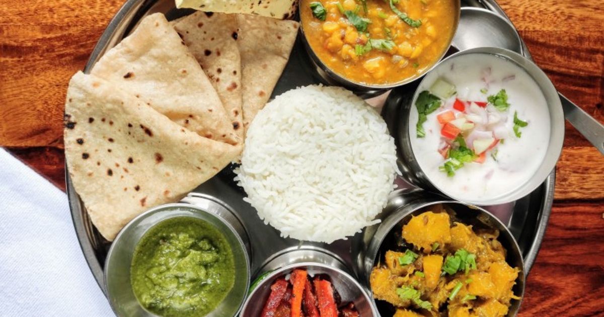 Simple Veg Thali Recipe by Swati - Cookpad