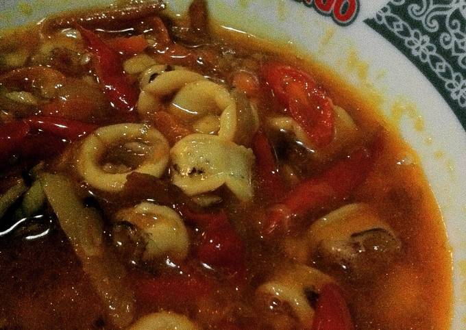 Resep Cumi Kuah Spicy oleh Ainy Hamim - Cookpad