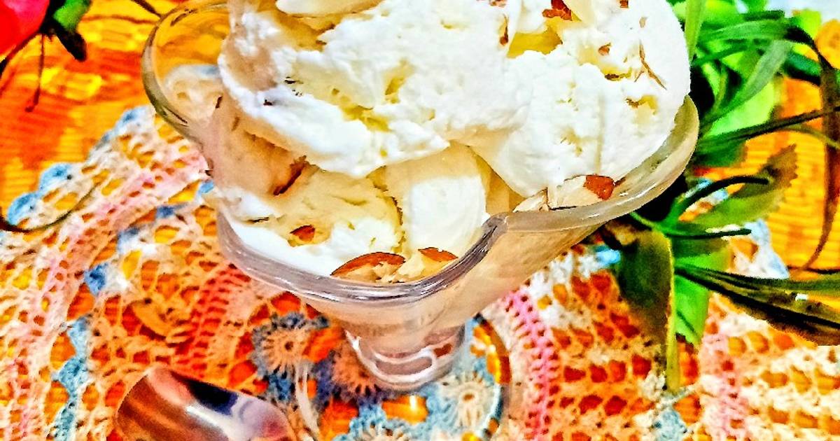 Khoya Badami Kulfa ice cream Recipe by Farzana Memon - Cookpad