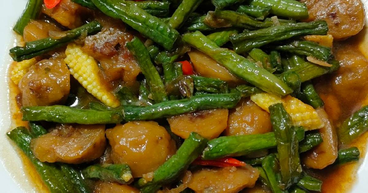 Resep Oseng Kacang Panjang Bakso Putren oleh Key - Cookpad