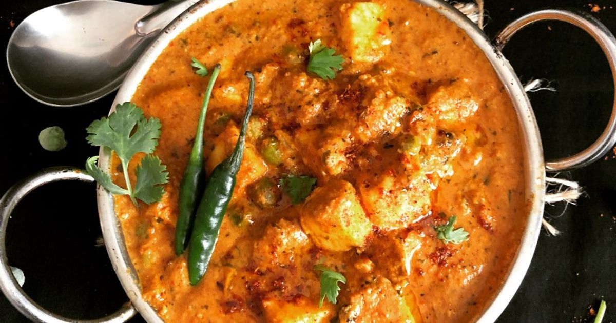 Shahi Matar Paneer Recipe by Bethica Das - Cookpad