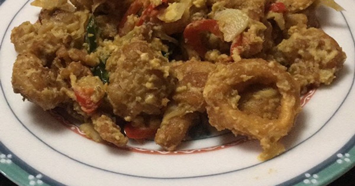 Resep Cumi Saus Telur Asin oleh Maria Valentina - Cookpad