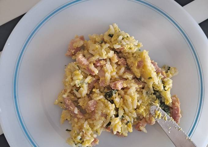 Arroz com Bacon e Ovo Receita por Mariana - Cookpad