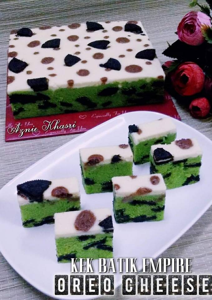 Resipi ☆☆kek batik empire oreo cheese☆☆ oleh Aznie Khasri - Cookpad