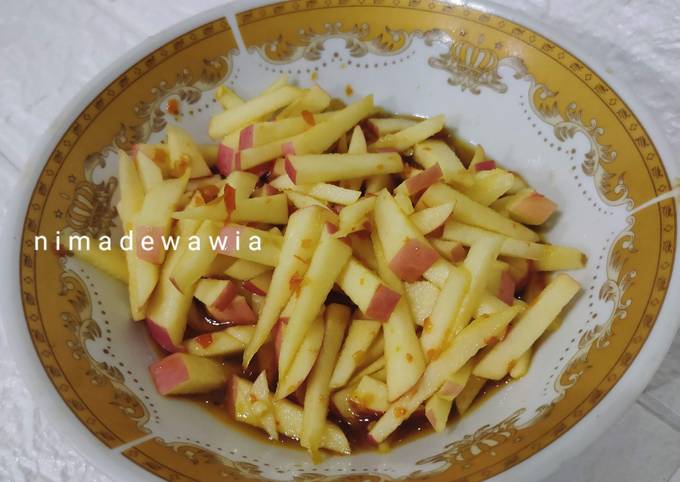 Resep Rujak Apel Enak Oleh Wawia Ni Made Cookpad