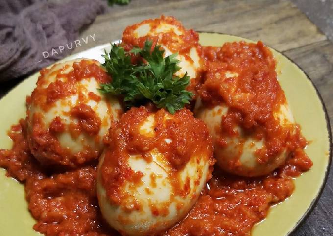 Resep TELUR Bumbu BALI oleh dapurVY - Cookpad