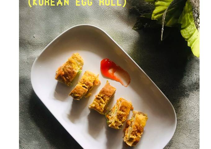 Resep Gyeran Mari (Korean Egg Roll) oleh Gina - Cookpad
