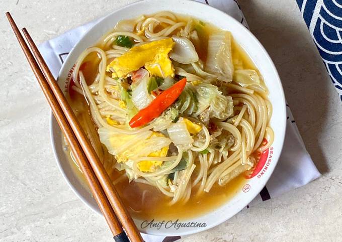 Resep Spaghetti Mie DokDok oleh anif agustina - Cookpad