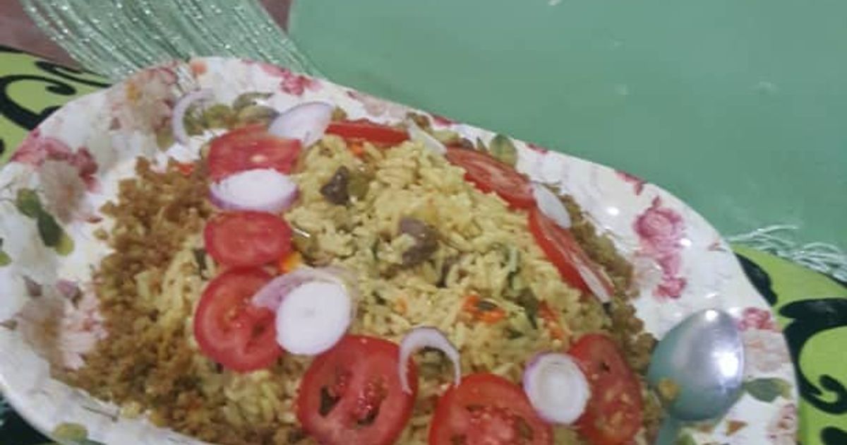 Jallop Rice With Cus Cus Din Dankali Contest Recipe by rukayya habib ...