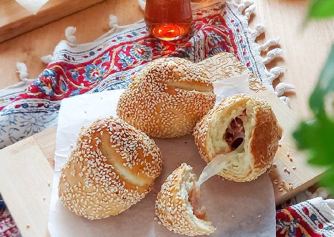 Resep Simit Poğaça | Turkish Simit Bread | Roti Simit Isi oleh Carolina ...