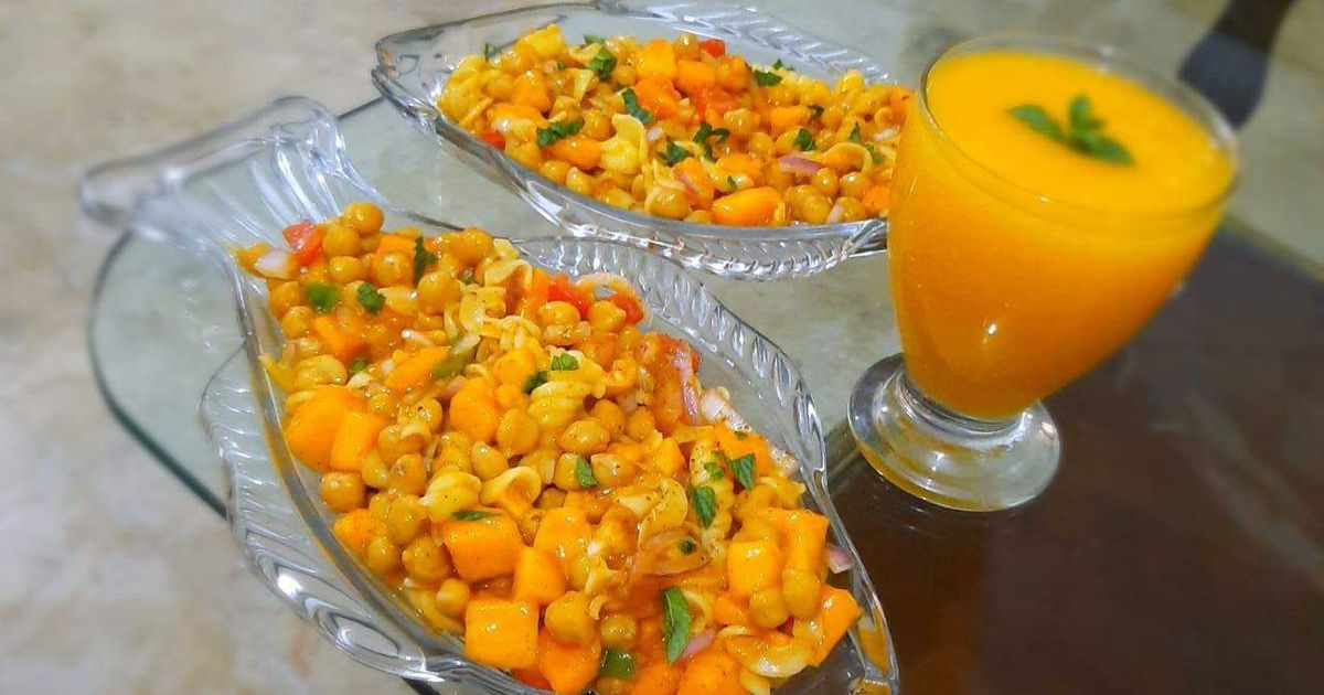 Mango Pasta Chaat Recipe by Javeria Anwar - Cookpad