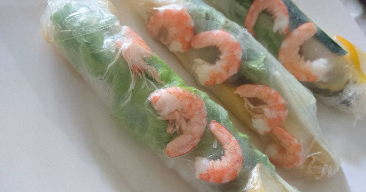 Resep Vietnamese spring roll vegetable shrimp oleh Rika Anggriani - Cookpad