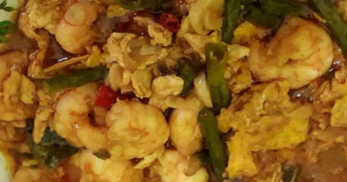 Resep Udang orek telur oleh Pawonminiisma🧡 - Cookpad