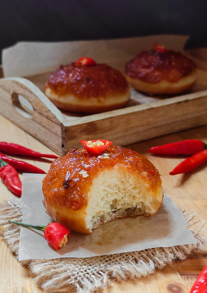 Resep Hot Spicy Donut || Donat Balado (Pedas Dan Tak Capek Ngulen) oleh ...
