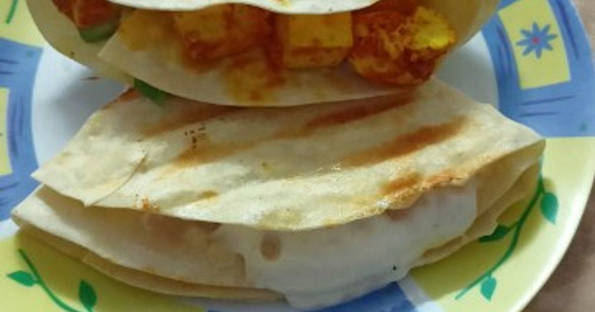 Panner Tikka Layer Wrap Recipe by Dr Rajkumar Meena - Cookpad