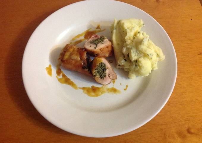 Suprema de pollo rellena de espinacas y ricotta Receta de karppediemme ...