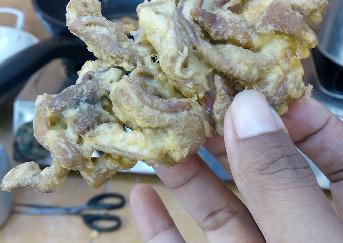 Resep Usus ayam goreng telor oleh Syofrida - Cookpad