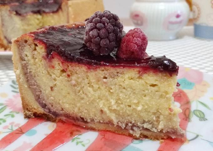 Cheesecake de frutos rojos Receta de Claudia Trocca- Cookpad