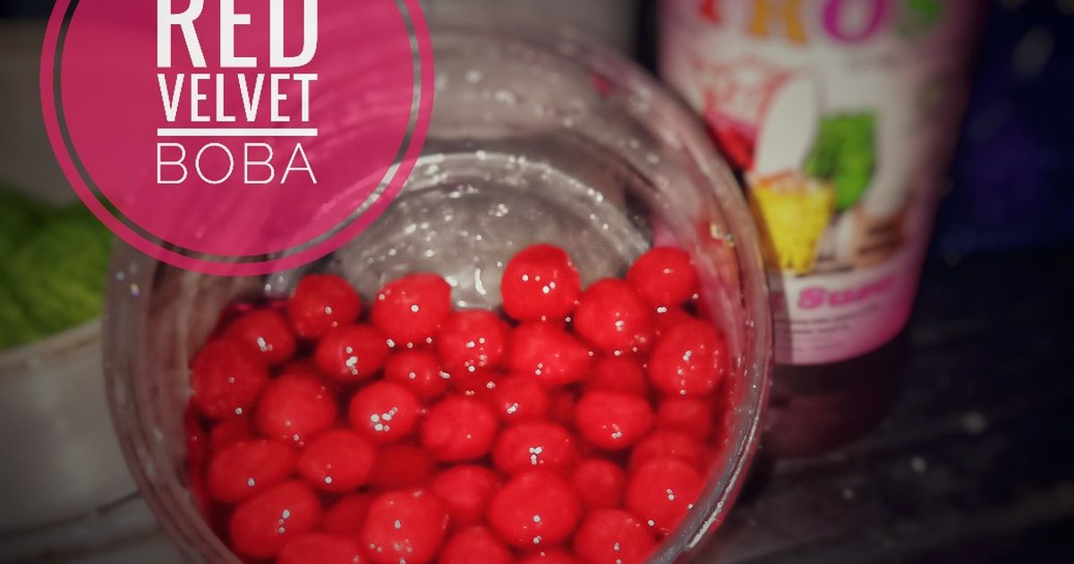 Resep Red Velvet Boba oleh Mommy IYELL - Cookpad