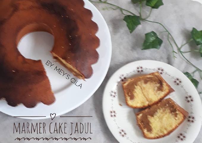 Resep Cake Marmer ala Pak Sahak (All in One Method) oleh Mey's Cila ...